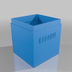 Godzilla Tissue Box Cover STL File, 3D Printable Monster Head Napkin ...