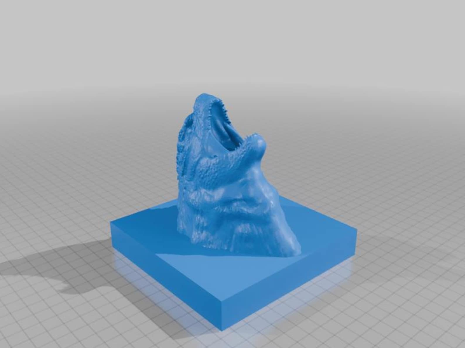 Godzilla Tissue Box Cover STL File, 3D Printable Monster Head Napkin ...