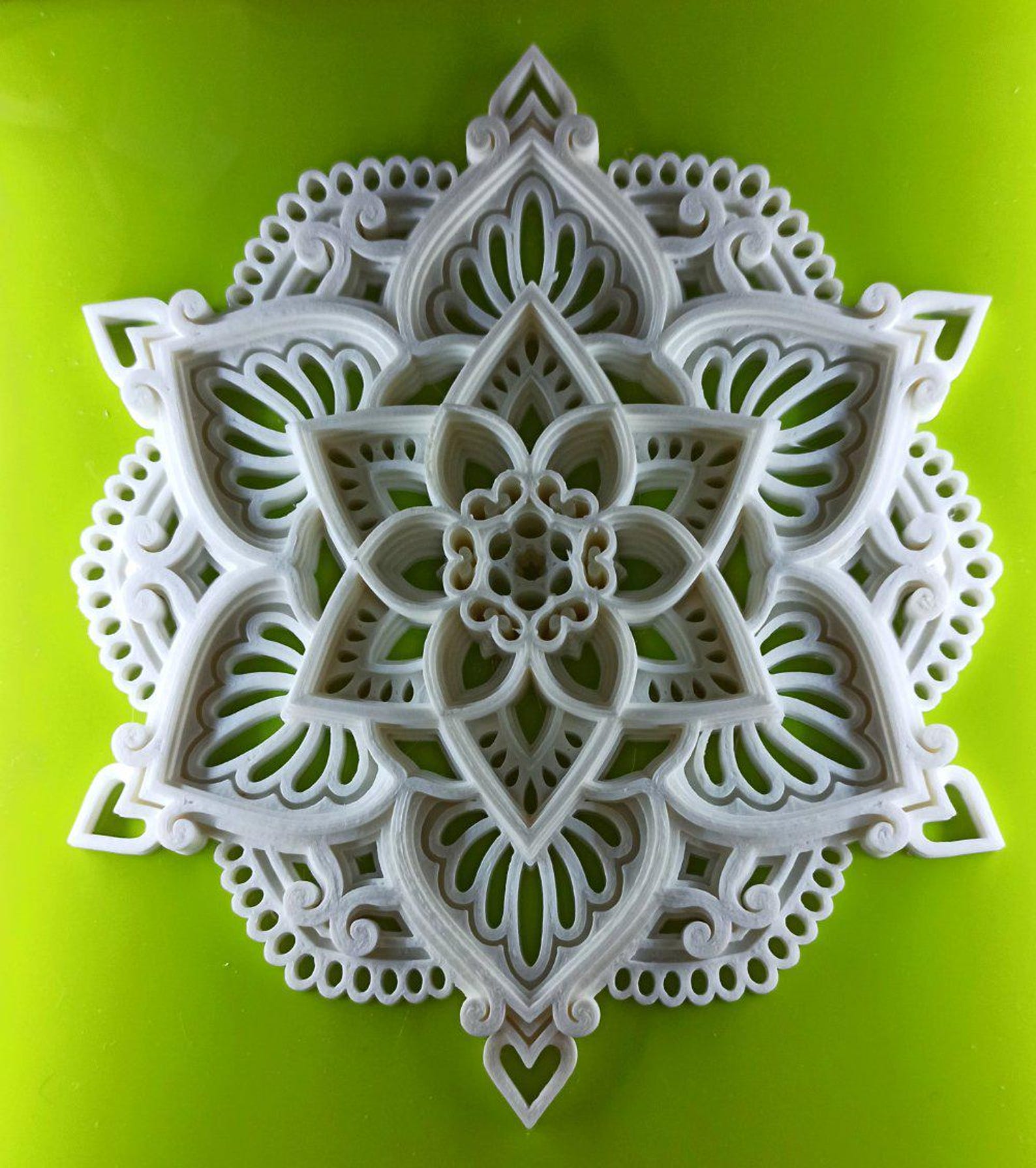 Layered Mandala Wall Art STL File – 3D Printable Boho Decor for Home ...
