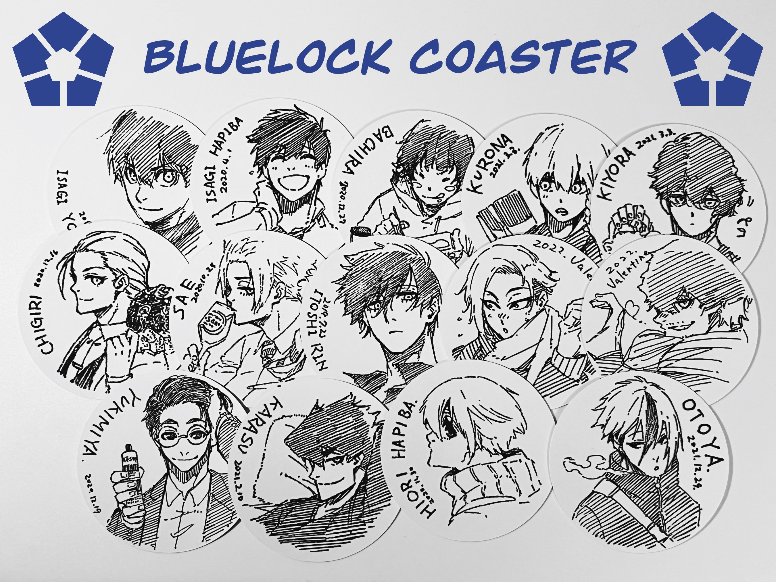BLUELOCK COASTERS CARDS - Etsy