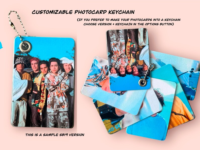 SB19 Photocard OR PC Keychain - Etsy