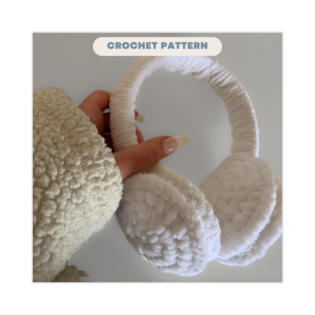 Crochet Earmuff Pattern | Easy Beginner Friendly Pattern | Crochet ...