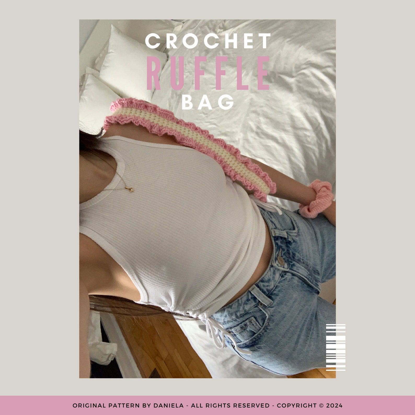 Crochet Shoulder Bag Pattern / Aesthetic Coquette Crochet / Crochet ...