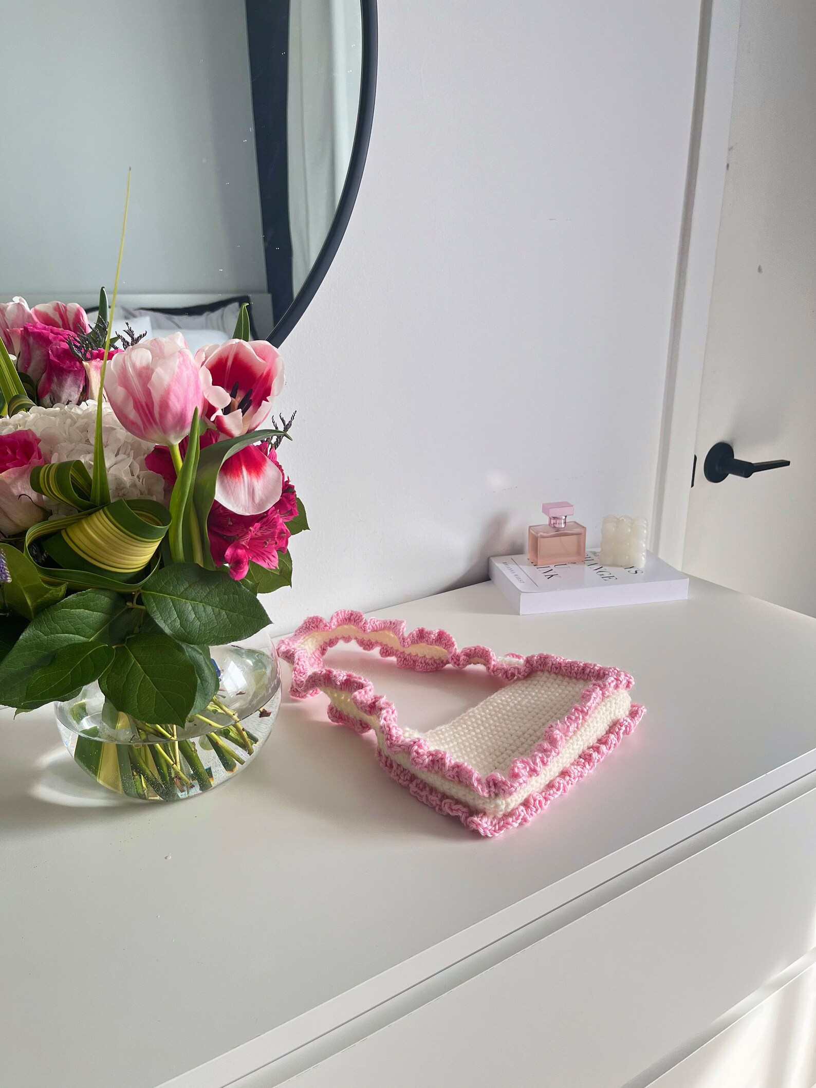 Crochet Shoulder Bag Pattern / Aesthetic Coquette Crochet / Crochet ...