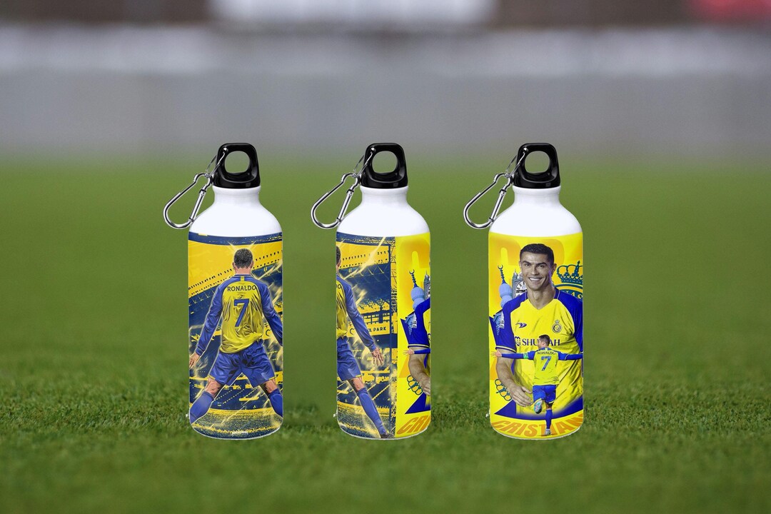 Special 800ml Water Bottle With CR7 Graphics Unique Handmade With a ...