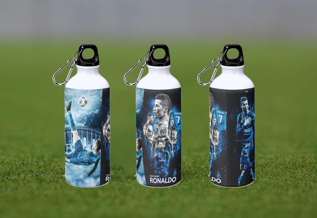 Special 800ml Water Bottle With CR7 Graphics Unique Handmade With Free ...