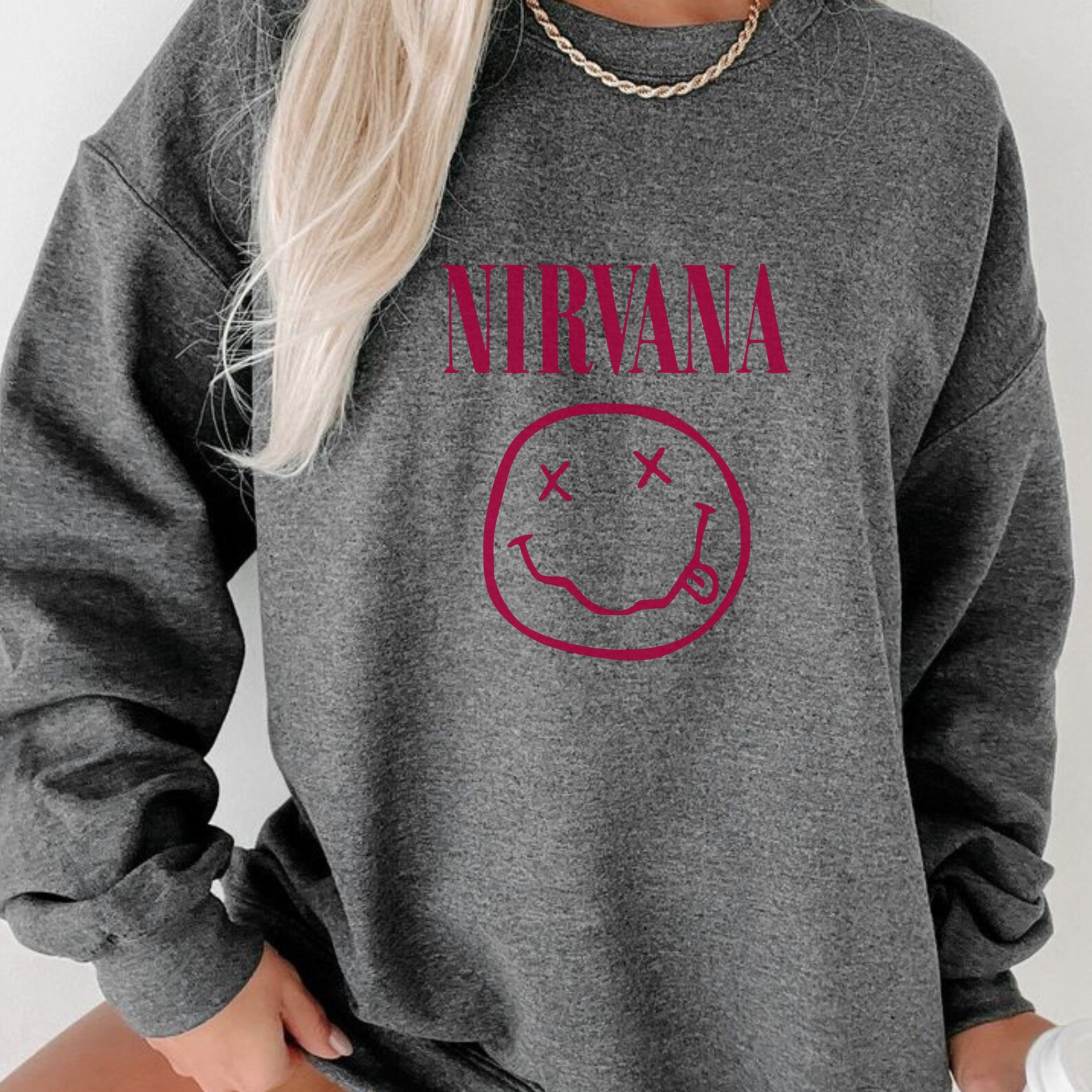 Nirvana Retro Trippy Hippie SVG PNG Groovy 90s Inspired Design Instant ...