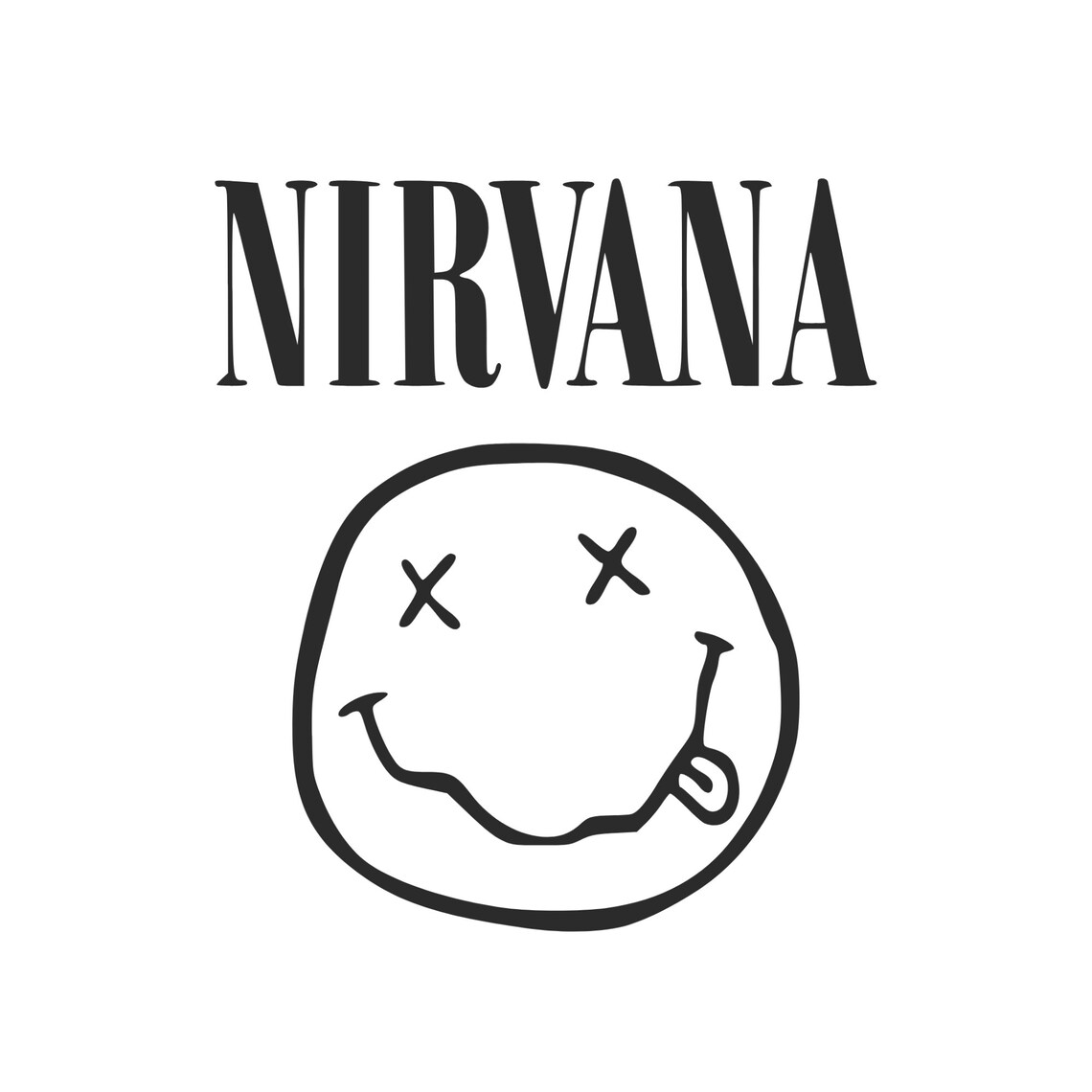 Nirvana Retro Trippy Hippie SVG PNG Groovy 90s Inspired Design Instant ...