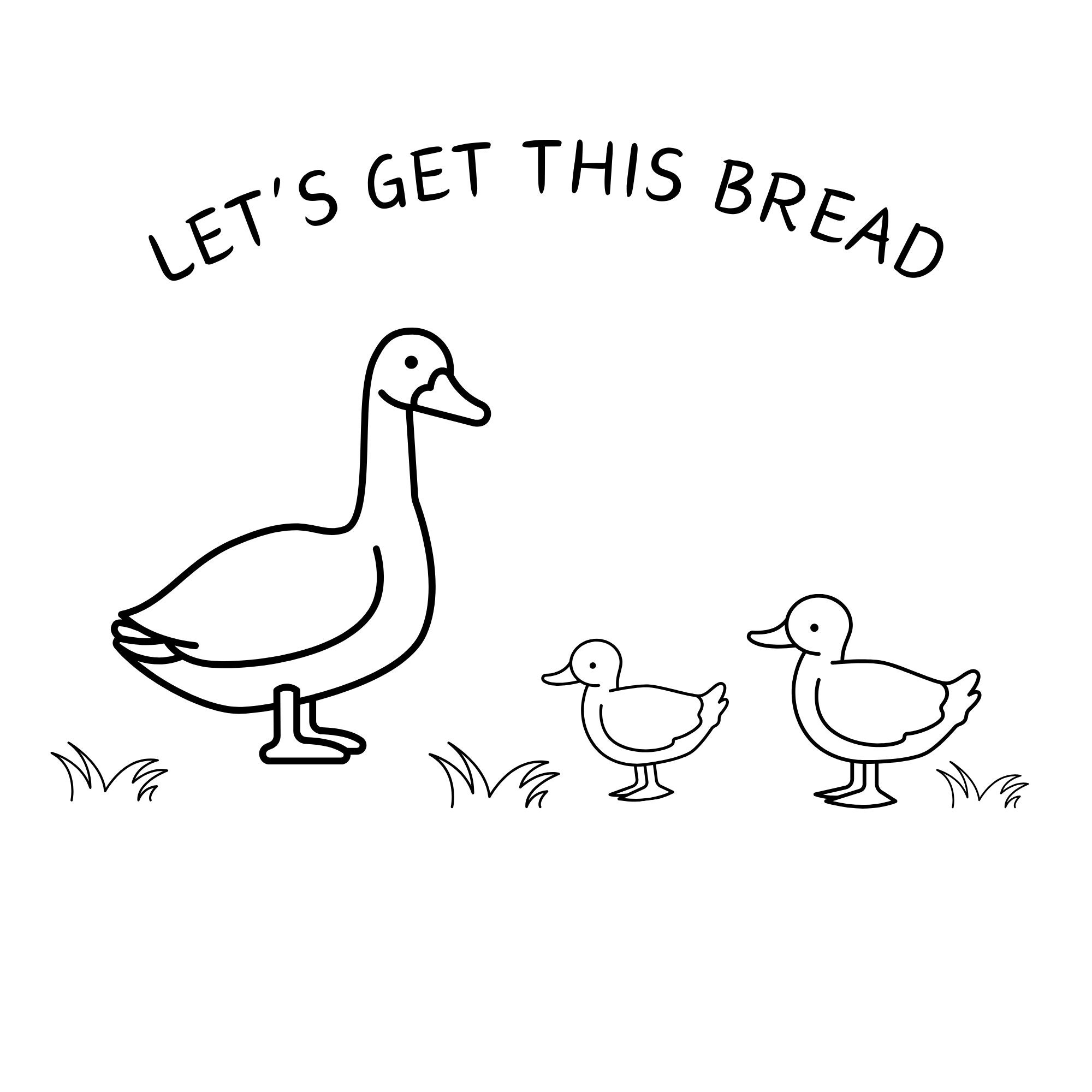 Punny let's Get This Bread Duck SVG PNG Digital Download - Etsy