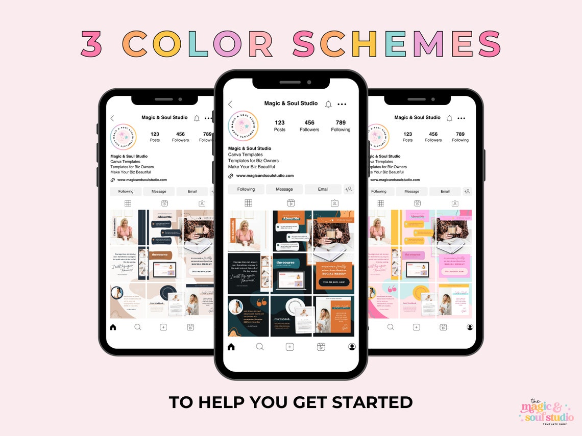Instagram 9-grid Template Instagram Post Design Instagram Feed Template ...