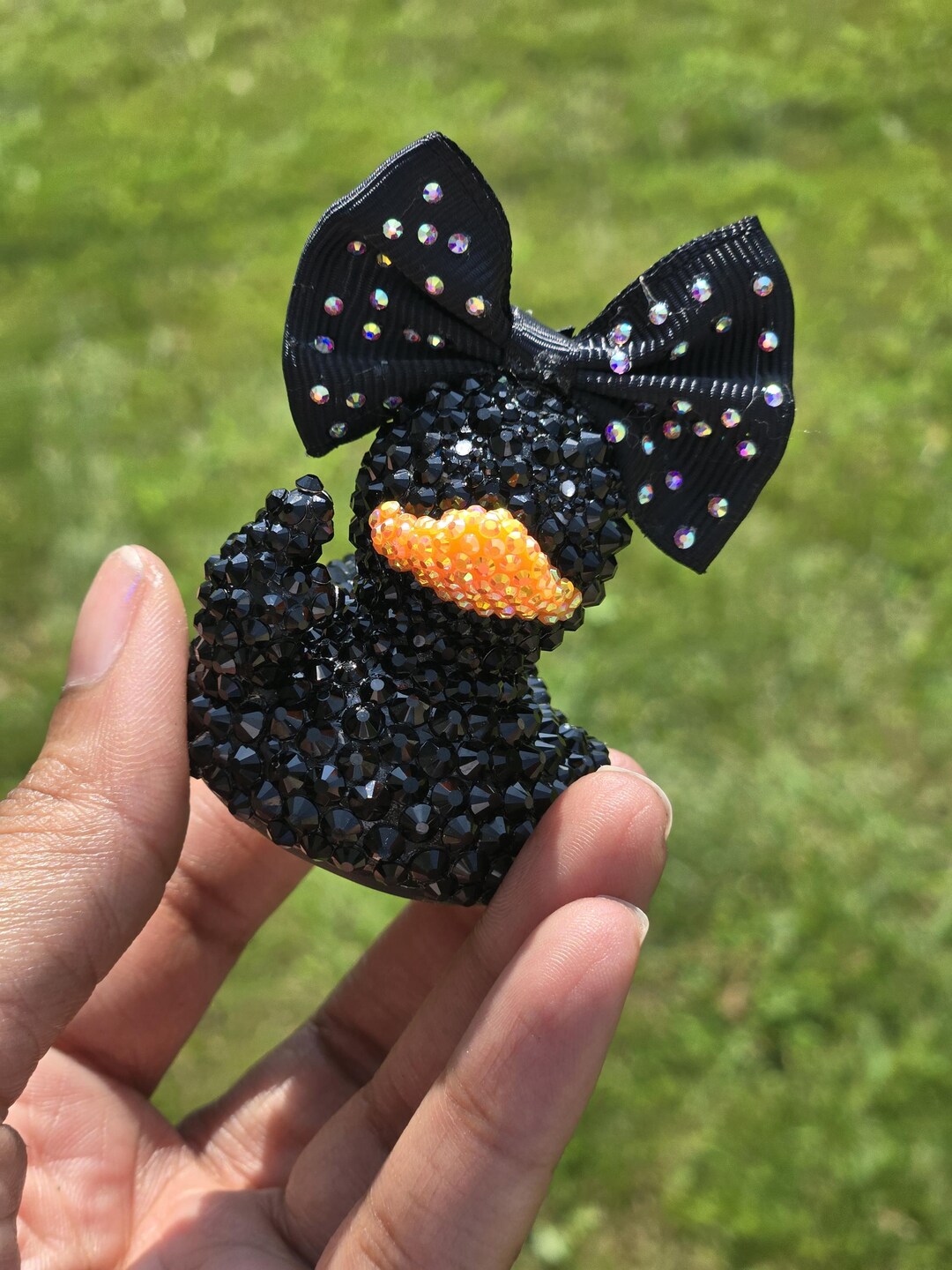 BLACK PETTY Bling Middle Finger Dash Duck, Bling Dash Duck, Rhinestone ...