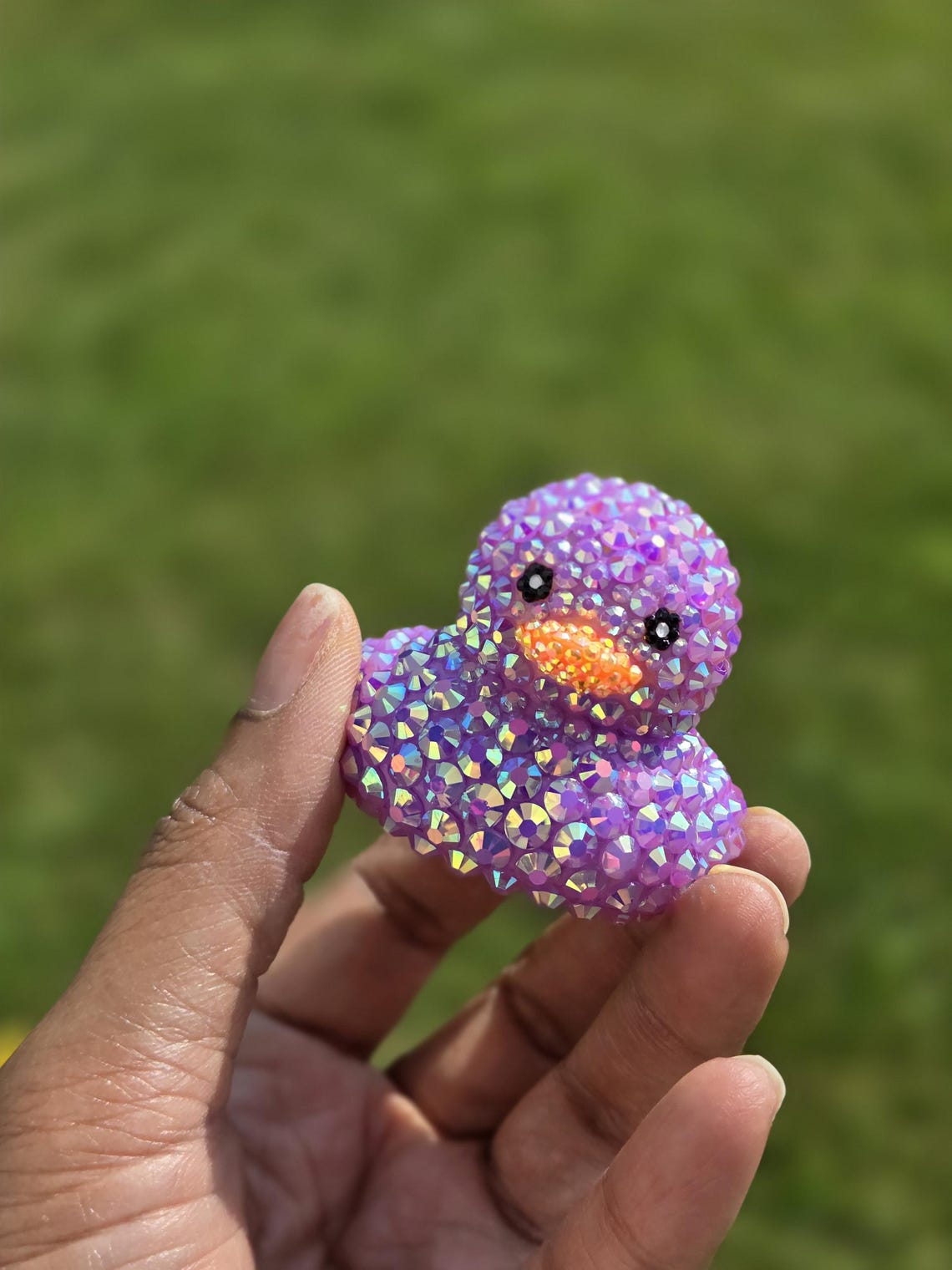 Custom Rhinestone Rubber Duck for Car, Bling Duck Gifts for Her, Desk ...
