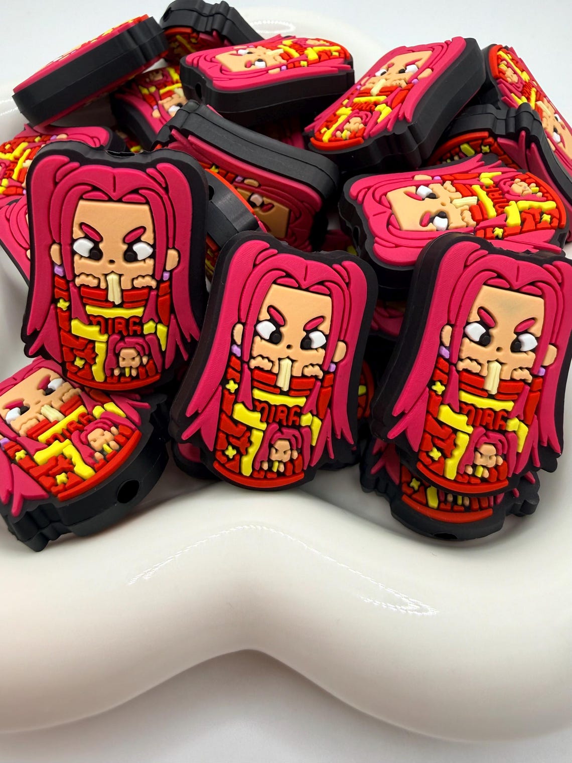 K Pop Focal Bead, K Pop Hunter Silicone Focal Bead, Beads for Keychains ...