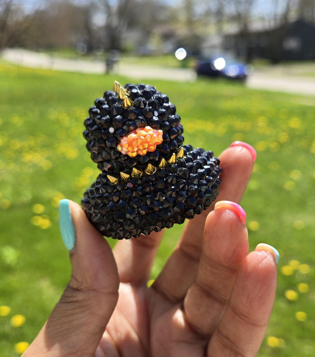 Rhinestone Duck, Dashboard Ducks, Mini Bling Cheer Duck, Cute Duck ...