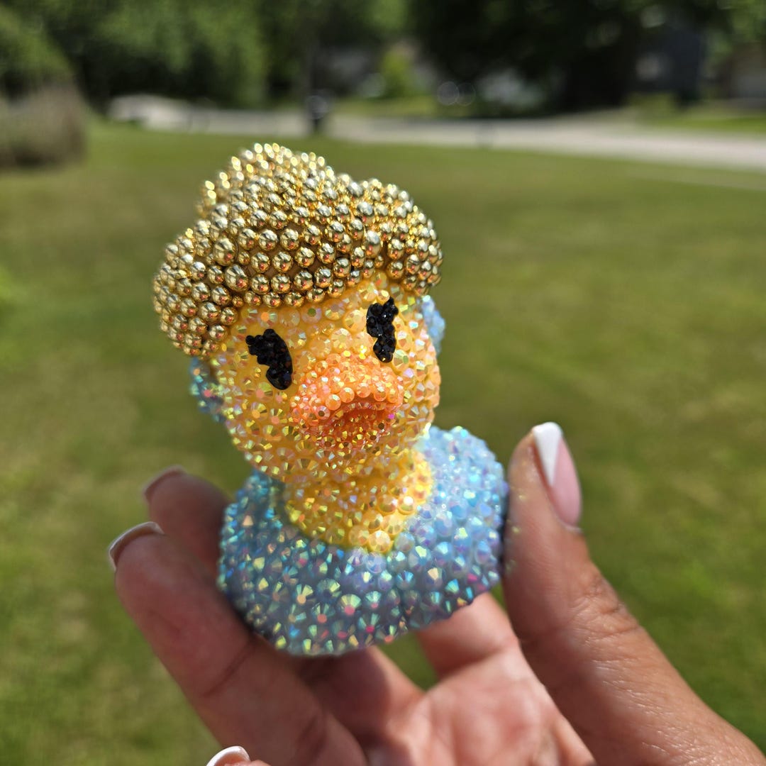 Princess Rubber Duck, Mini Bling Princess Duck, Rhinestone Duck, Cute ...