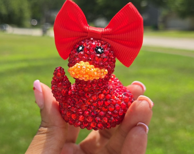 Rhinestone Bling Duck, Red Middle Finger Duck, Collector Items, Car ...