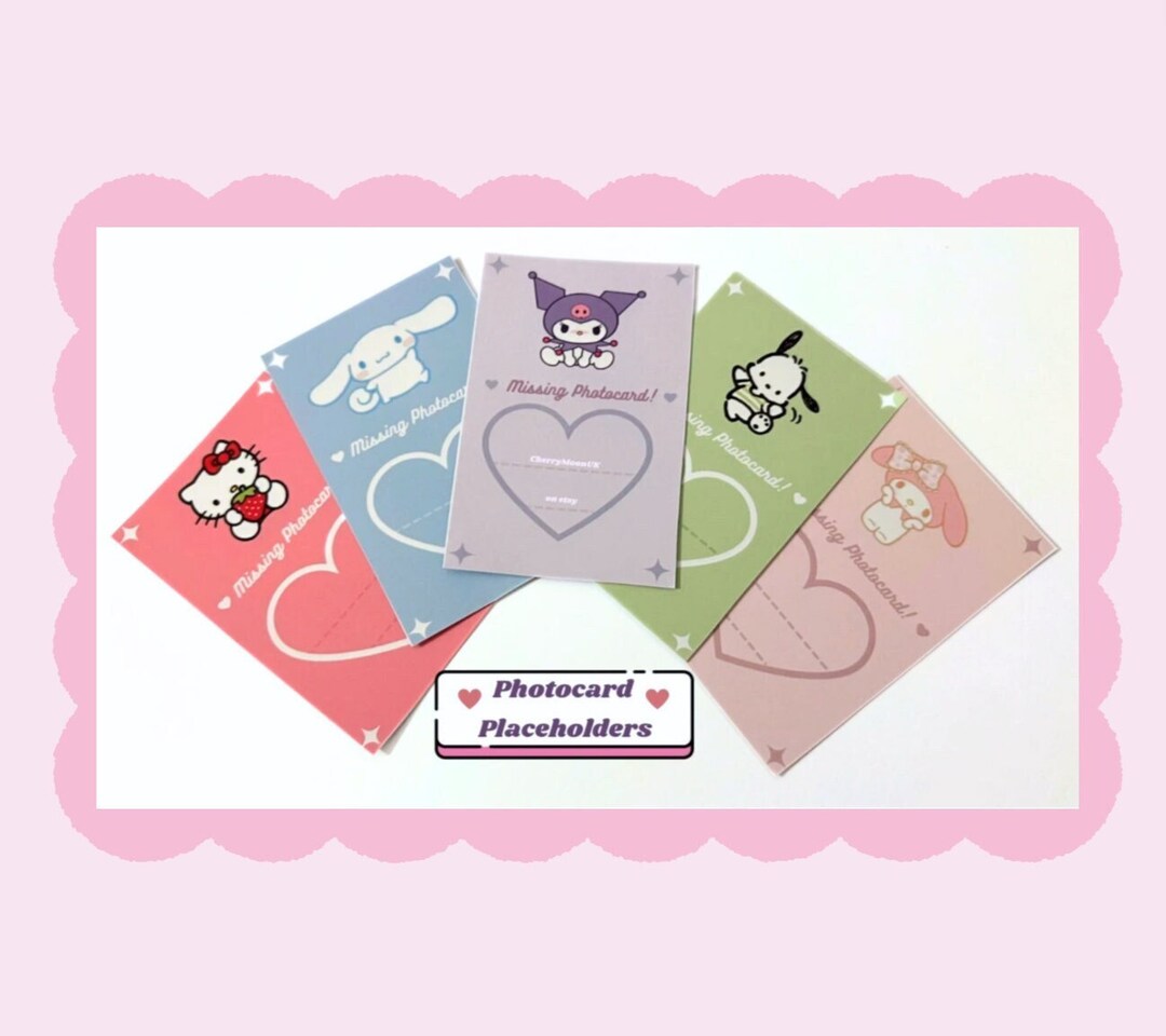 Sanrio Inspired Photocard Binder Placeholders / Decorative Binder ...