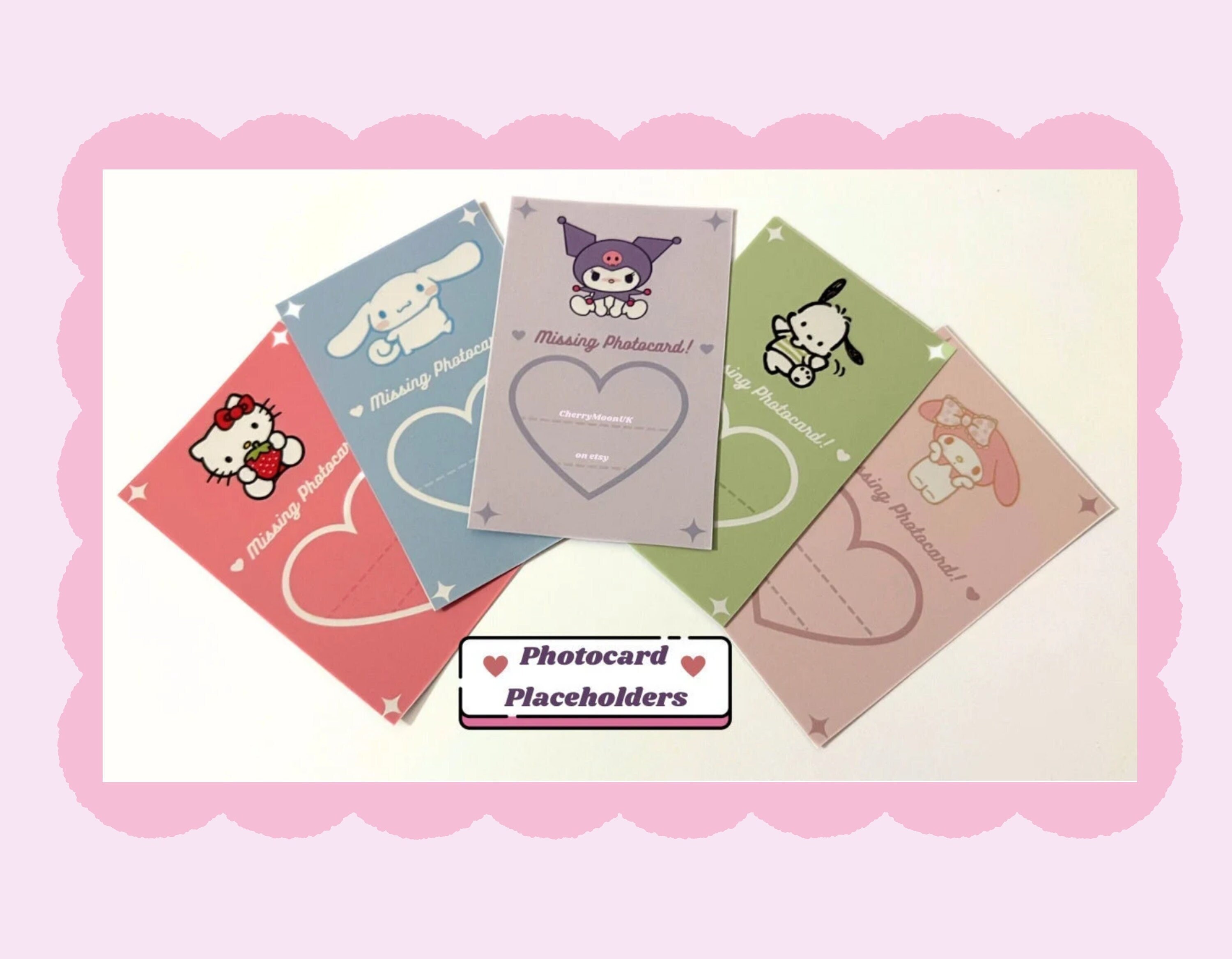 Sanrio Inspired Photocard Binder Placeholders / Decorative - Etsy
