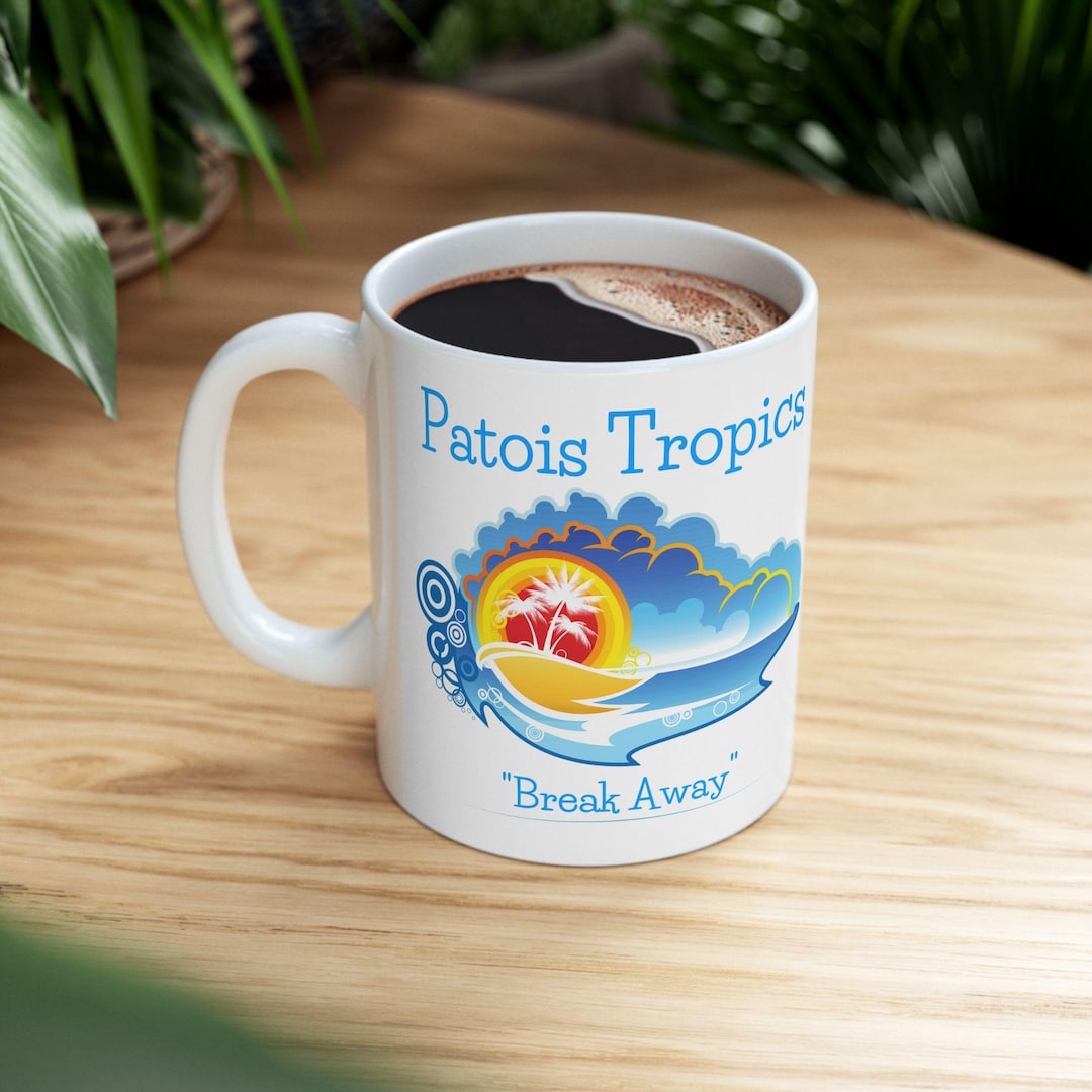 Beachy, Island-inspired Coffee Cup, Island Retreat Coffee Mug, Escape ...