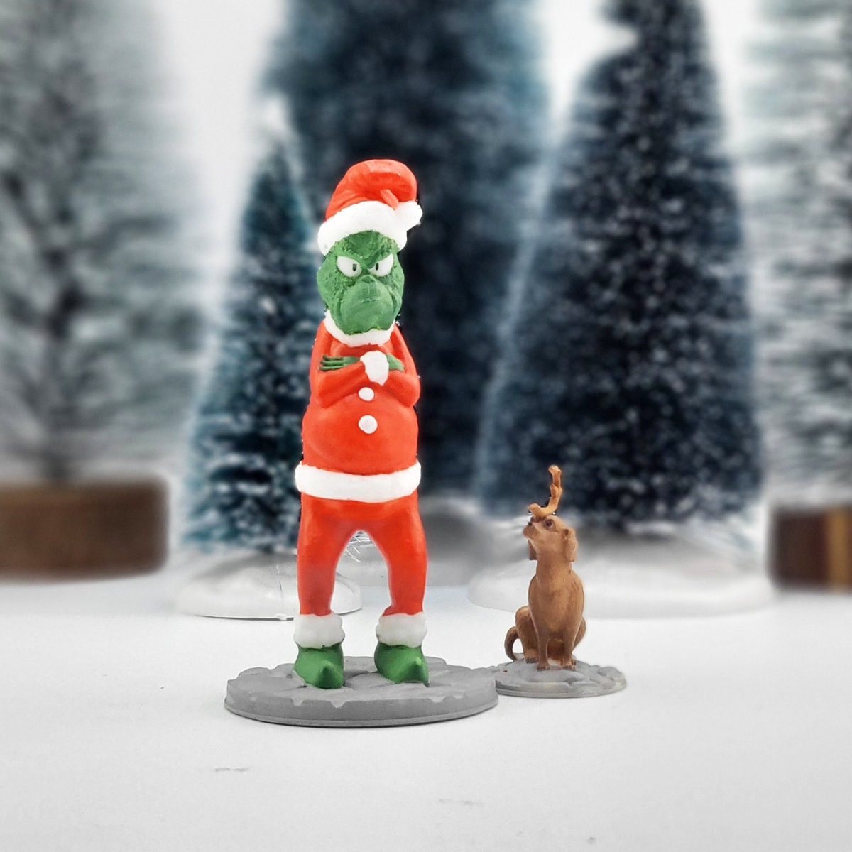 Grinch and Max Figure Set - Etsy