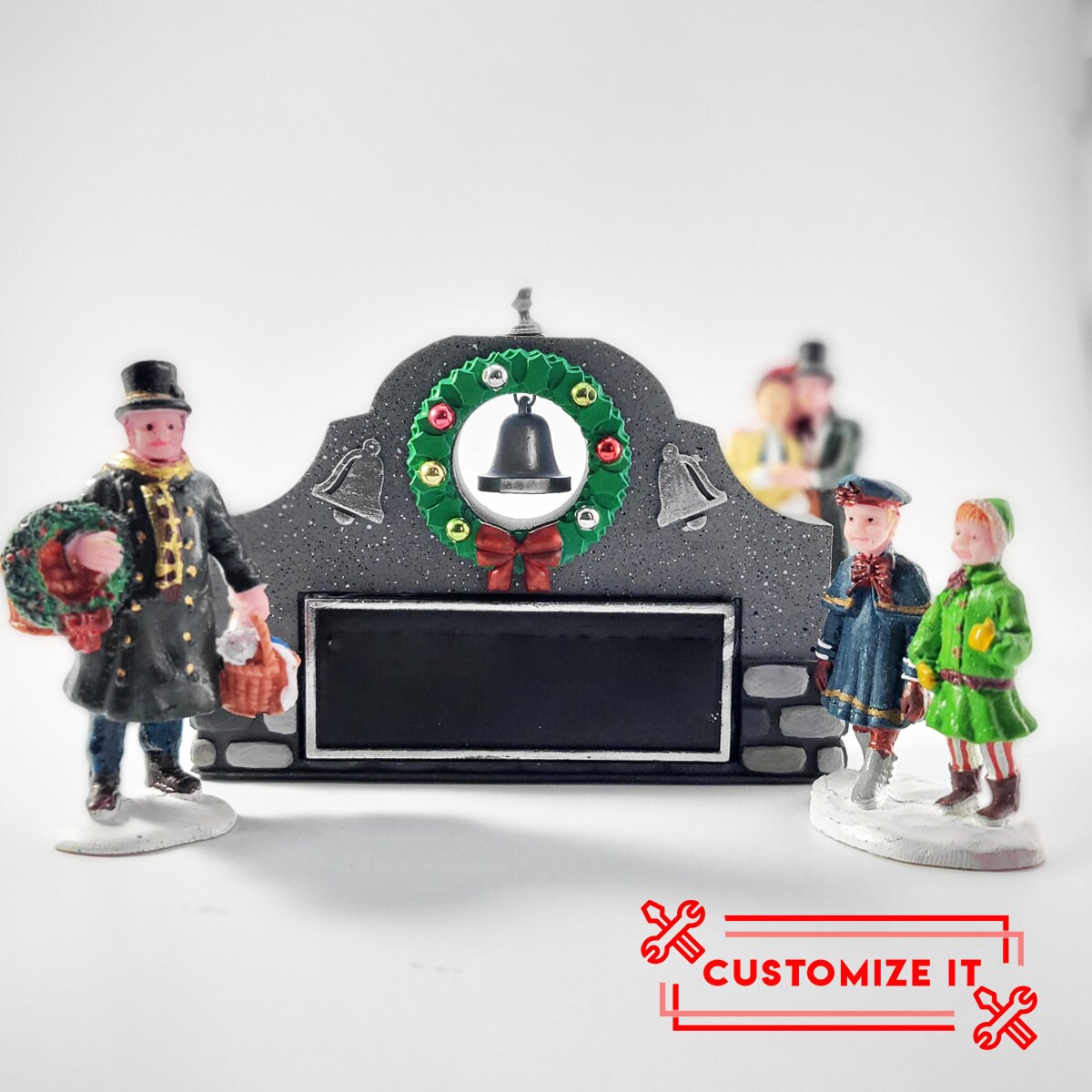 Christmas Village Bell Sign (customizable) - Etsy