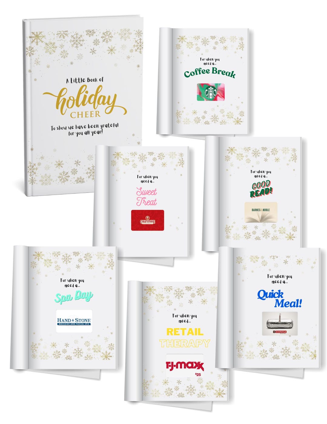 Teacher Gift Card Book Holiday Gift **printable Instant Download ...