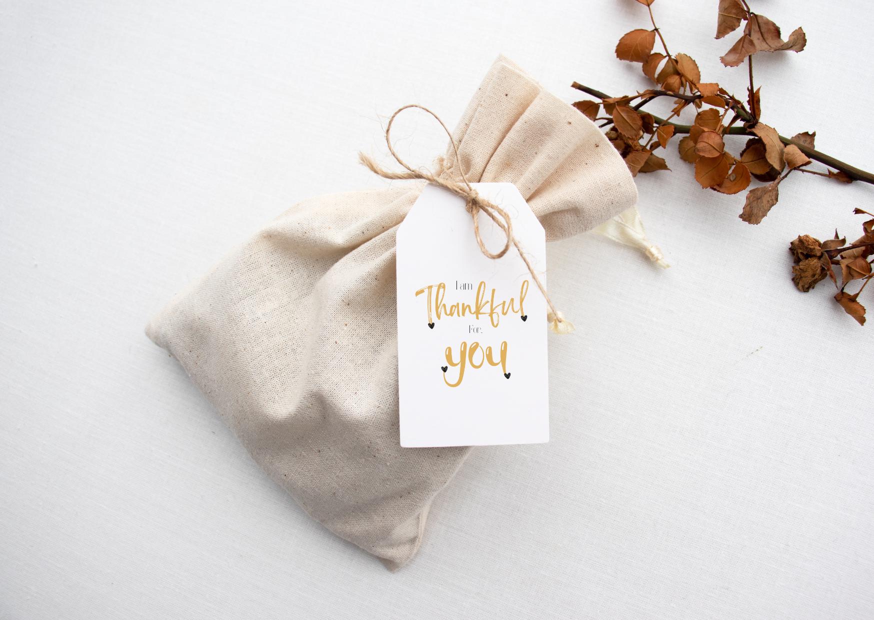 I Am Thankful for You Printable Gift Tags- Thanksgiving Printable ...