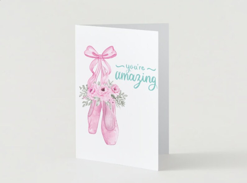 Dance Recital Card for Dancer- **instant Digital Download ** - Etsy