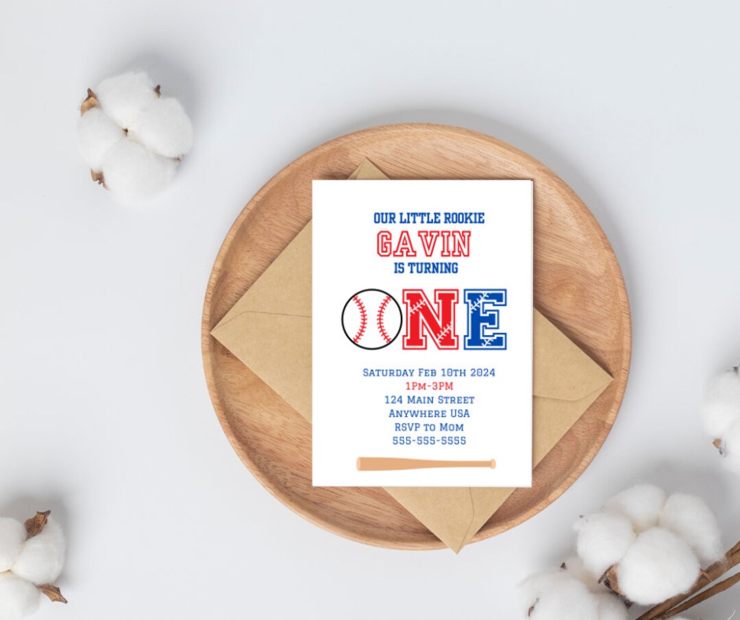 Baseball Party Invitation - Etsy