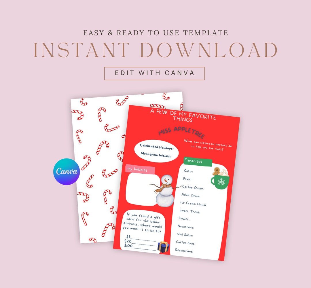 Teacher Holiday Wish List/ Teacher Favorite Things - Etsy