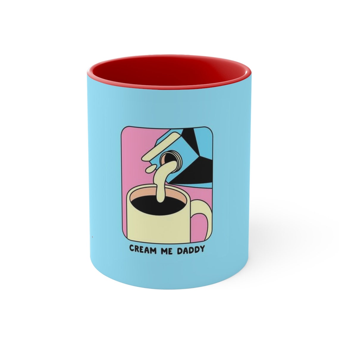 Cream Me Daddy Aesthetic 11oz Coffee Mug A Playfully Modern Delight - Etsy