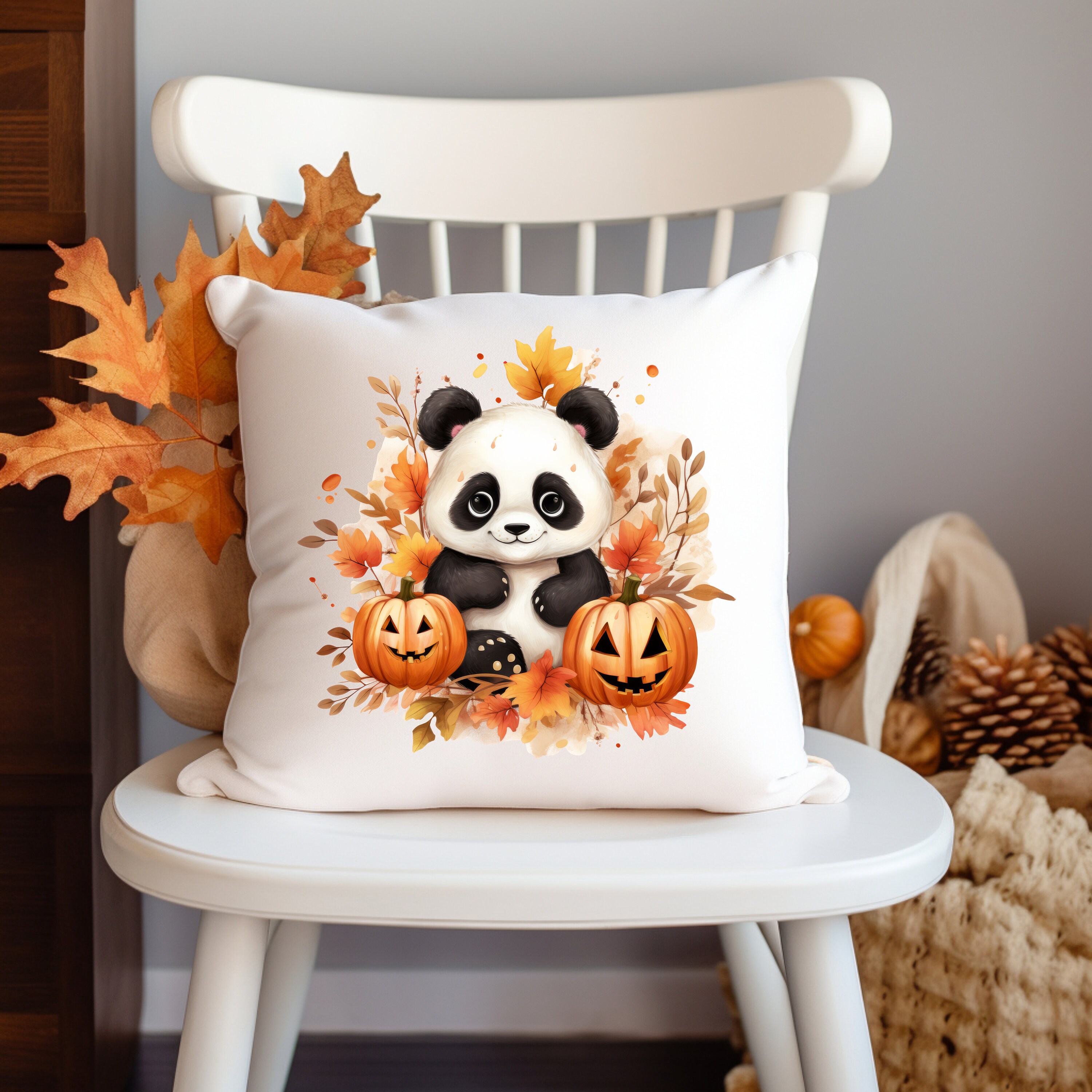 Halloween Panda, Panda Clipart, Watercolor Art, Watercolor Clipart ...