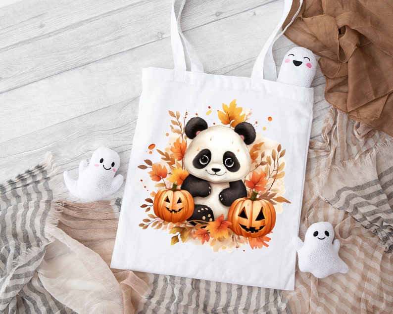 Halloween Panda, Panda Clipart, Watercolor Art, Watercolor Clipart ...