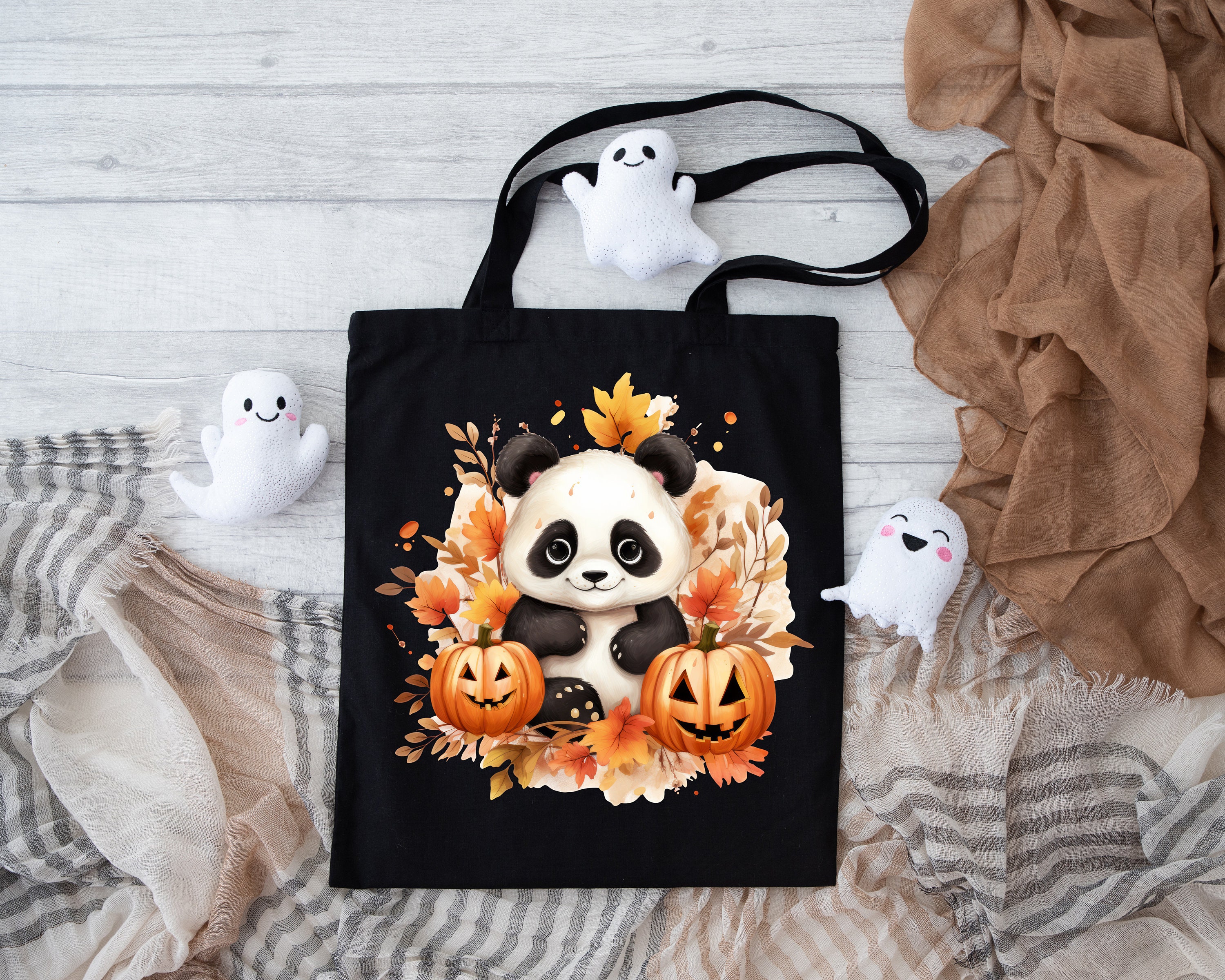 Halloween Panda, Panda Clipart, Watercolor Art, Watercolor Clipart ...