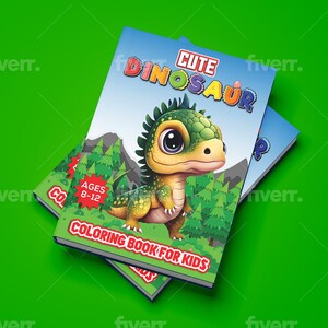Cute Dinosaur Coloring Pages for Kids Ages 8-12 - Etsy