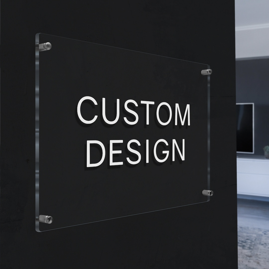 Custom Acrylic Board for Wall 24x36, Home Office Decor, Personalized ...