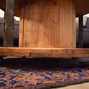 Rustic Wooden Spool Coffee Table / Bookshelf - Etsy