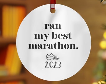 Personalized Runner Ornament, Custom Runners Marathon Gifts, Christmas ...