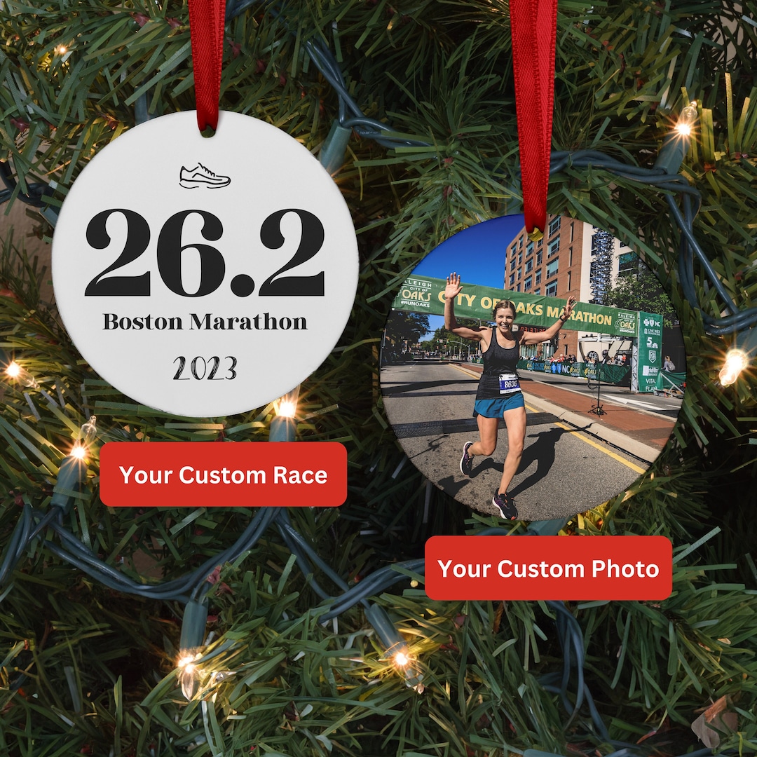 Personalized Marathon Ornament, 26.2 Runner Custom Runners Marathon ...