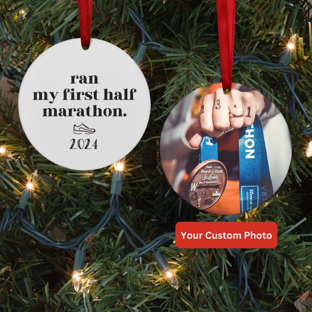Personalized Runner Ornament, Custom Runners Marathon Gifts, Christmas ...