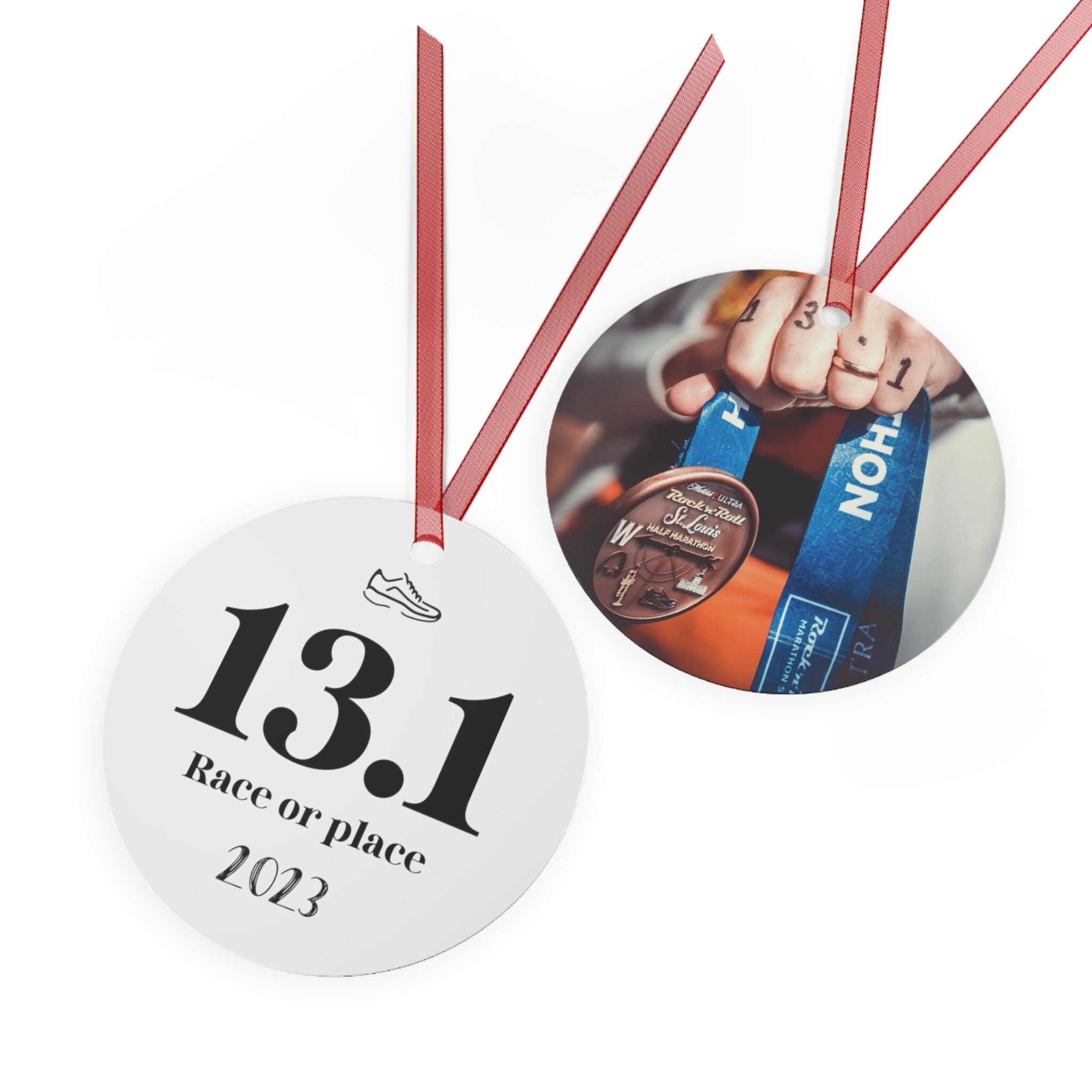 Personalized Runner Ornament, 13.1 Half Marathon, Custom Runners ...