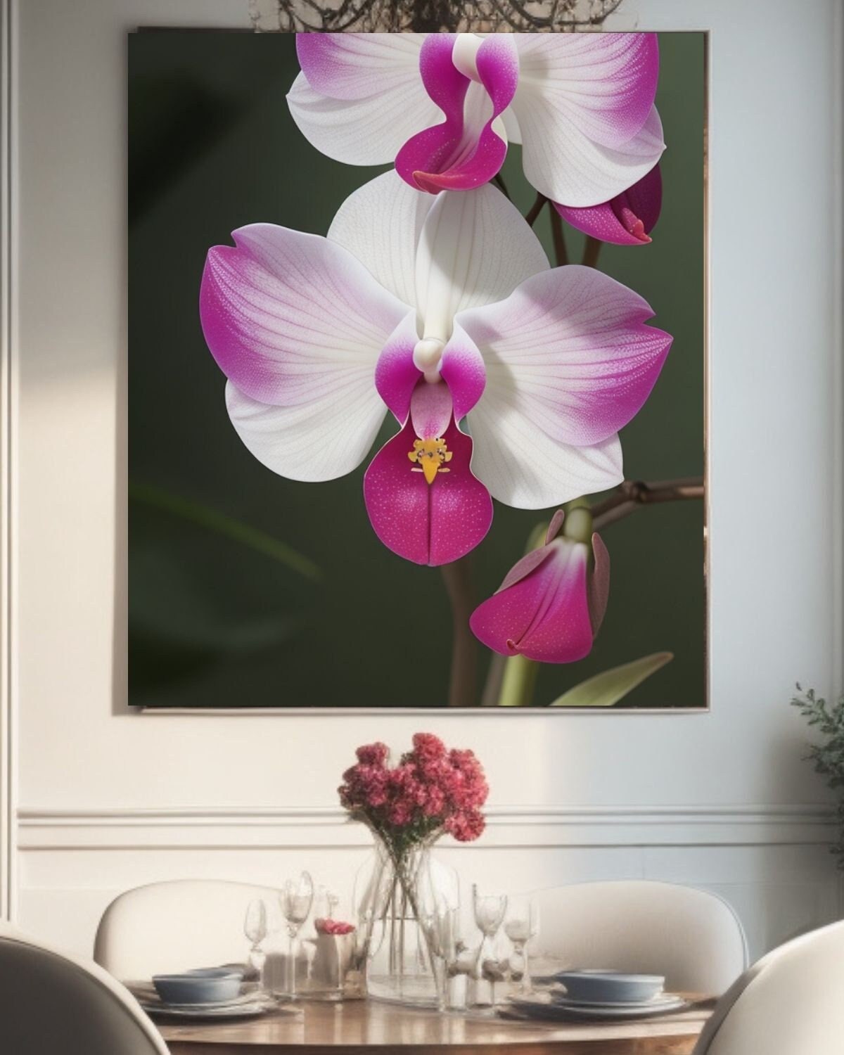 Purple Orchid Wall Art, Printable Artwork, Flowers, Love, Beauty ...