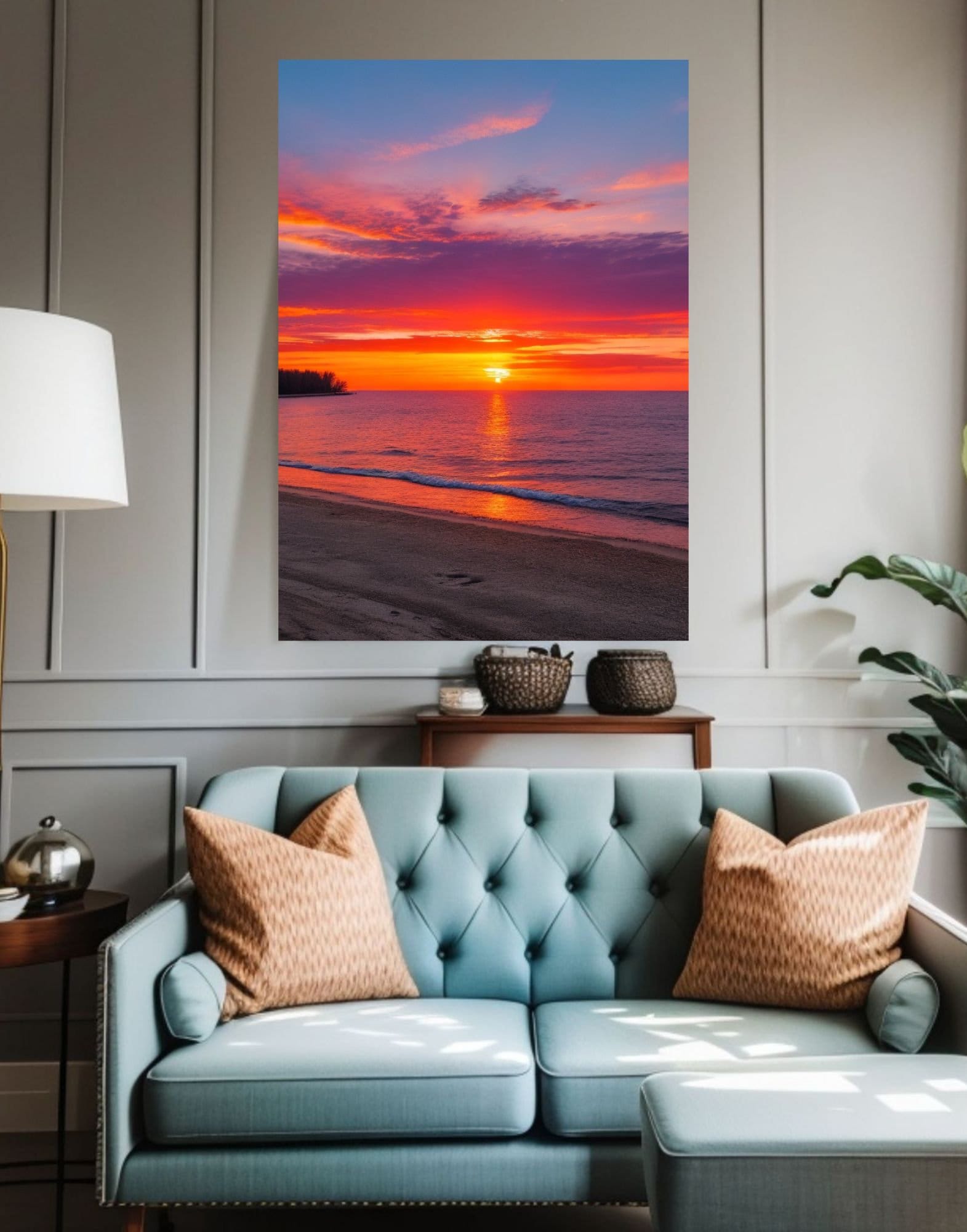 Sunset-sunrise Wall Art, Printable Artwork, Beach, Ocean - Etsy