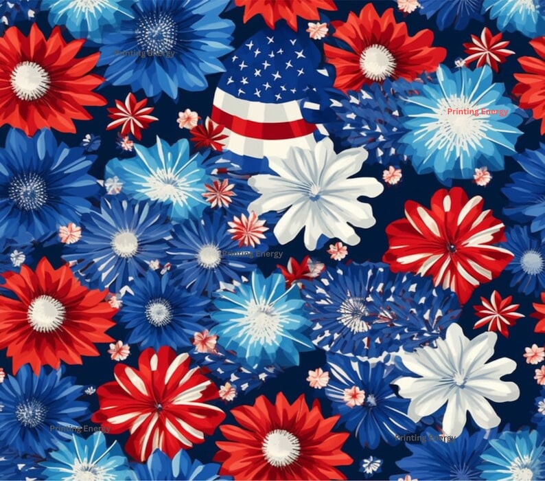Patriotic Printable 20 Oz Skinny Tumbler Wrap - Etsy