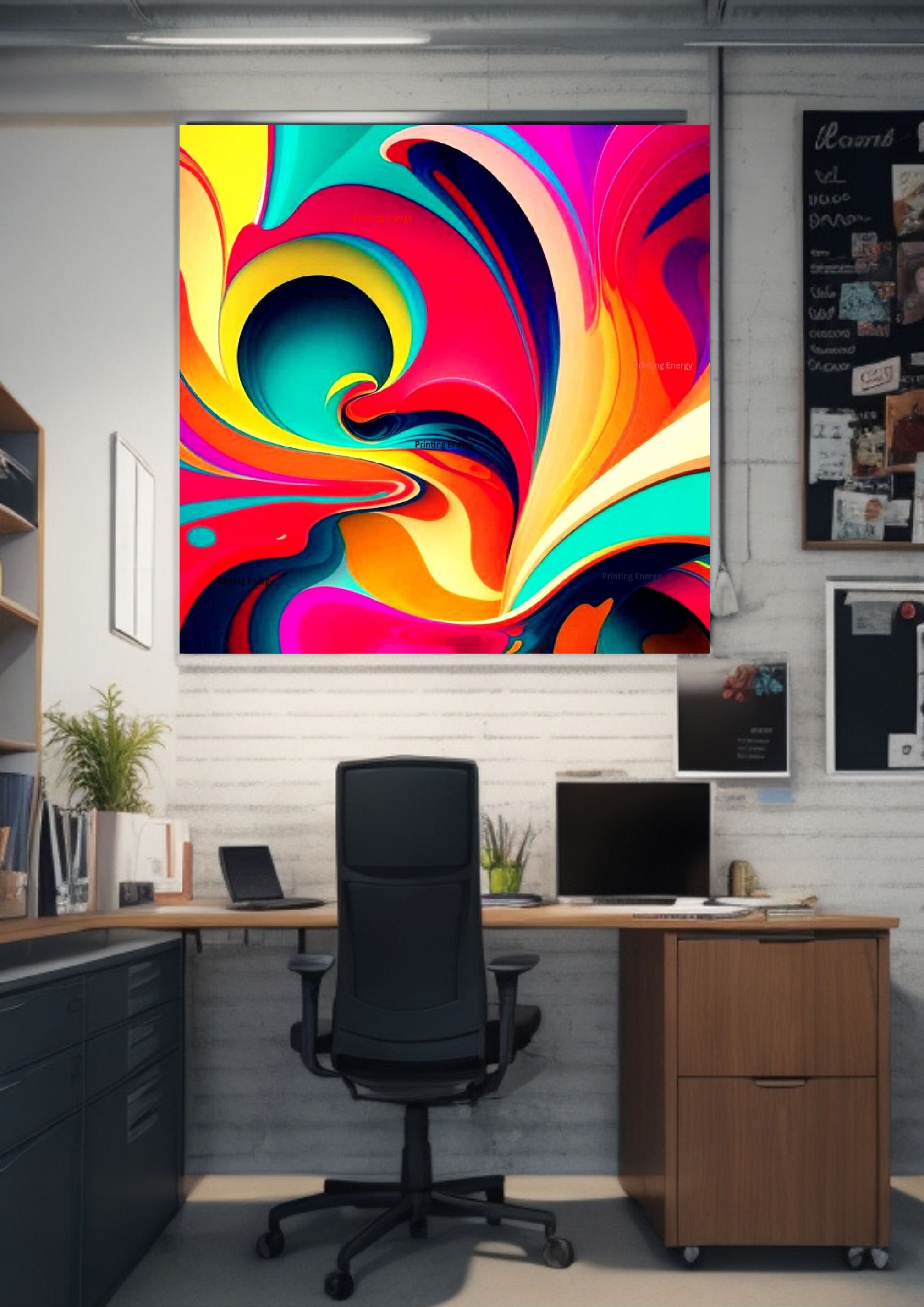 Abstract Rainbow Wall Art, Printable Artwork, Digital Design - Etsy