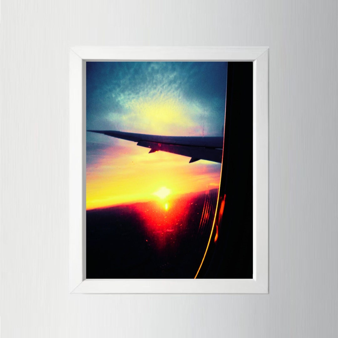 Sunset-sunrise From the Airplane Window Wall Art, Printable Artwork ...