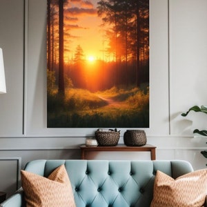 Sunset-sunrise Wall Art, Printable Artwork - Etsy