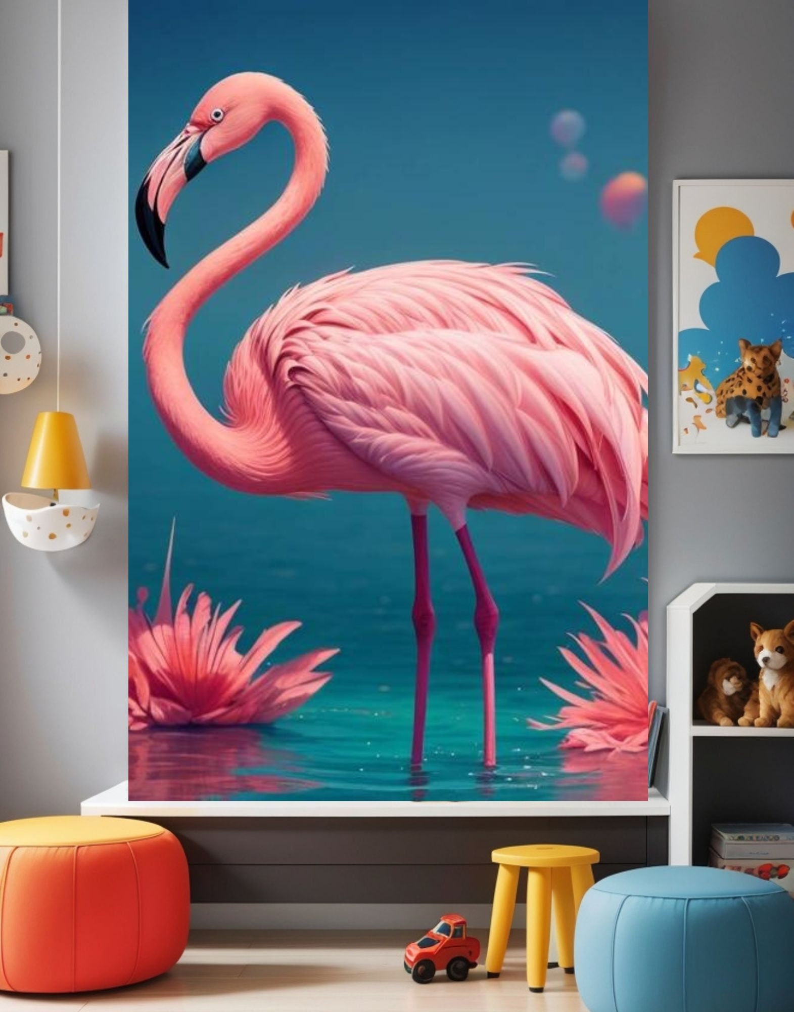 Flamingo Wall Art, Birds Printable Artwork - Etsy