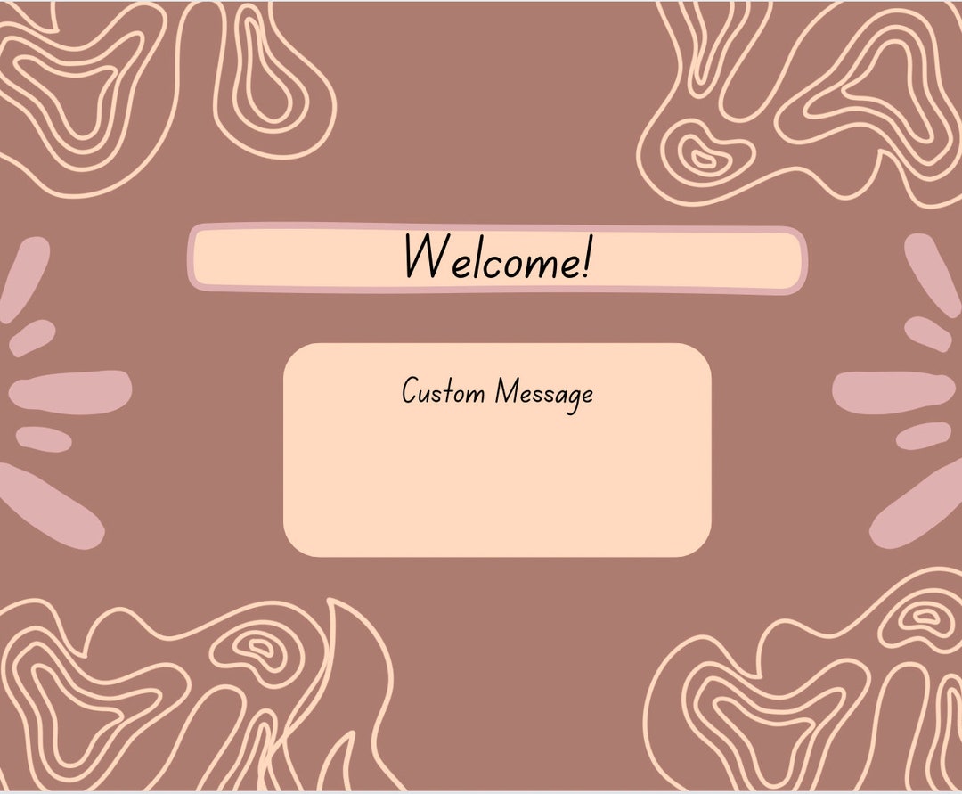 Digital Welcome Card Template - Etsy
