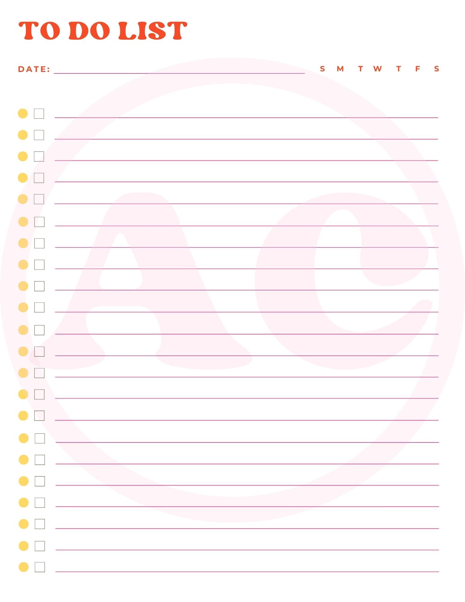 Printable to Do List to Do List Bundle Four Different to Do List Styles ...
